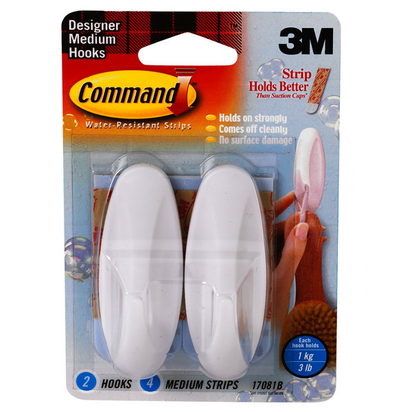 3M Medium Command Designer Hook (2 Count) & Reviews - Wayfair Canada